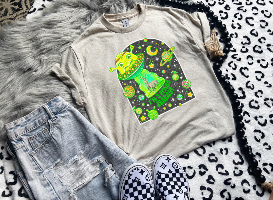 Shrek Alien – Plaid Panther DTF Transfers