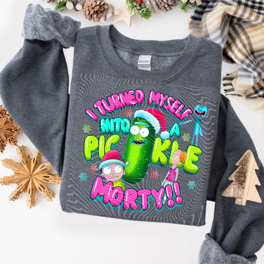 Pickle Morty – Plaid Panther DTF Transfers