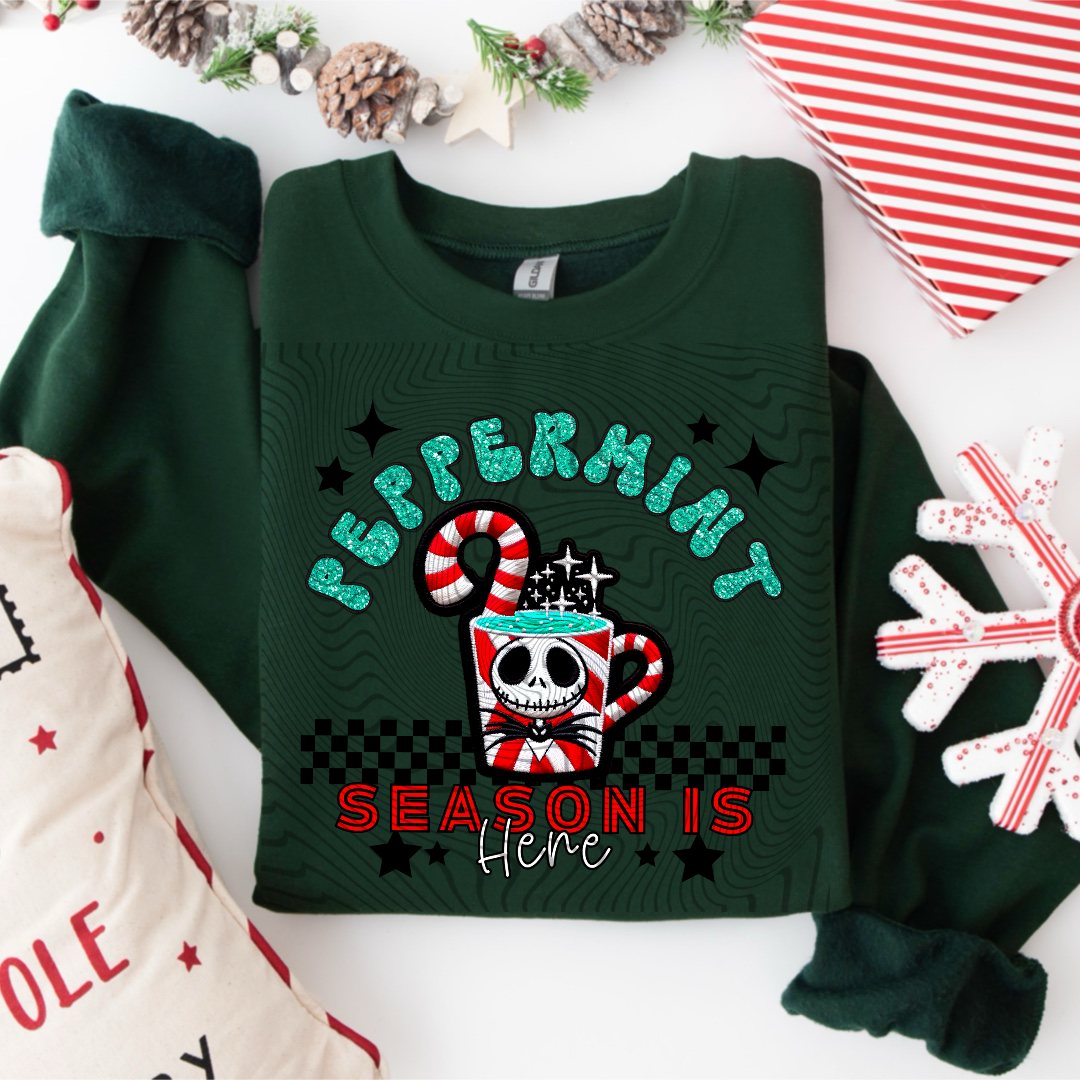 Peppermint Season – Plaid Panther DTF Transfers