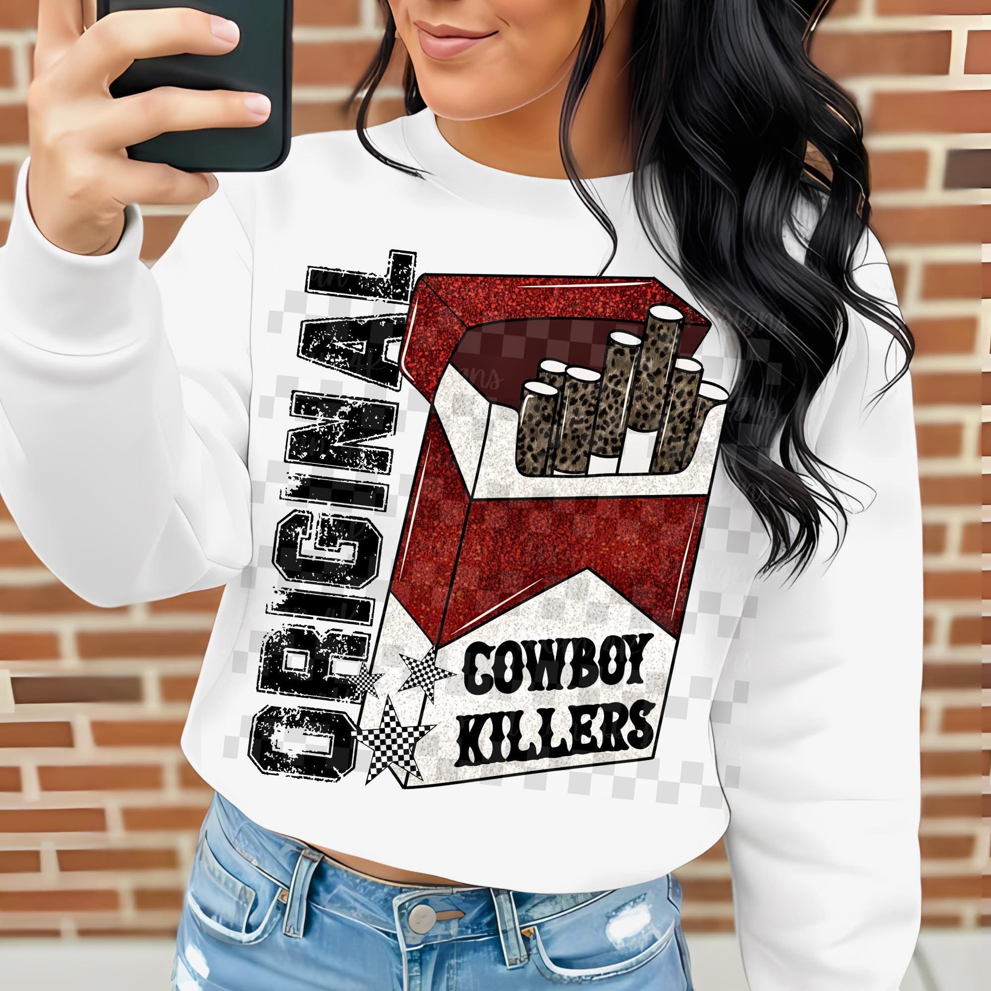 Original Cowboy Killers – Plaid Panther DTF Transfers