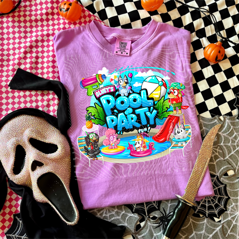 Pool party – Plaid Panther DTF Transfers