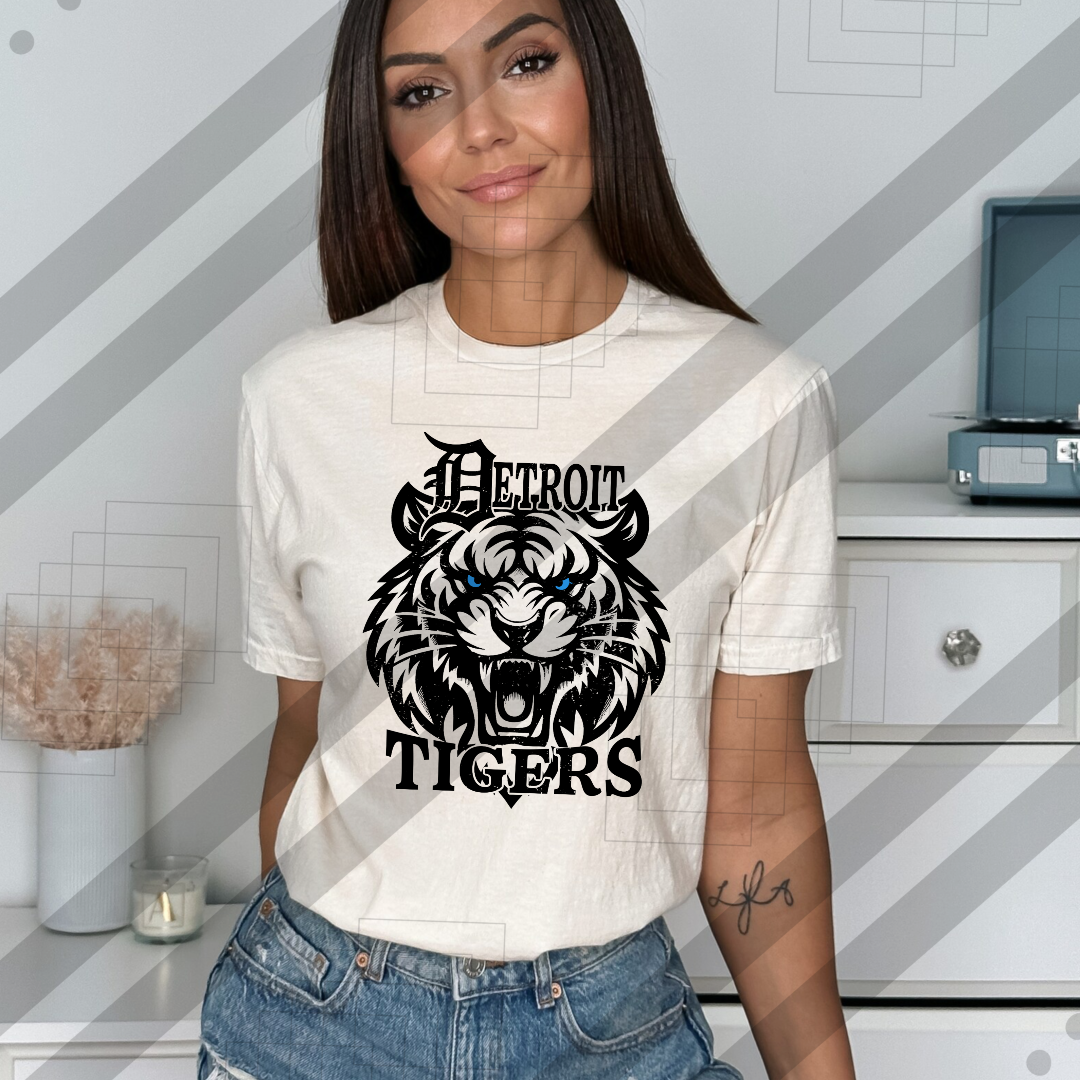 Detroit Tigers – Plaid Panther DTF Transfers