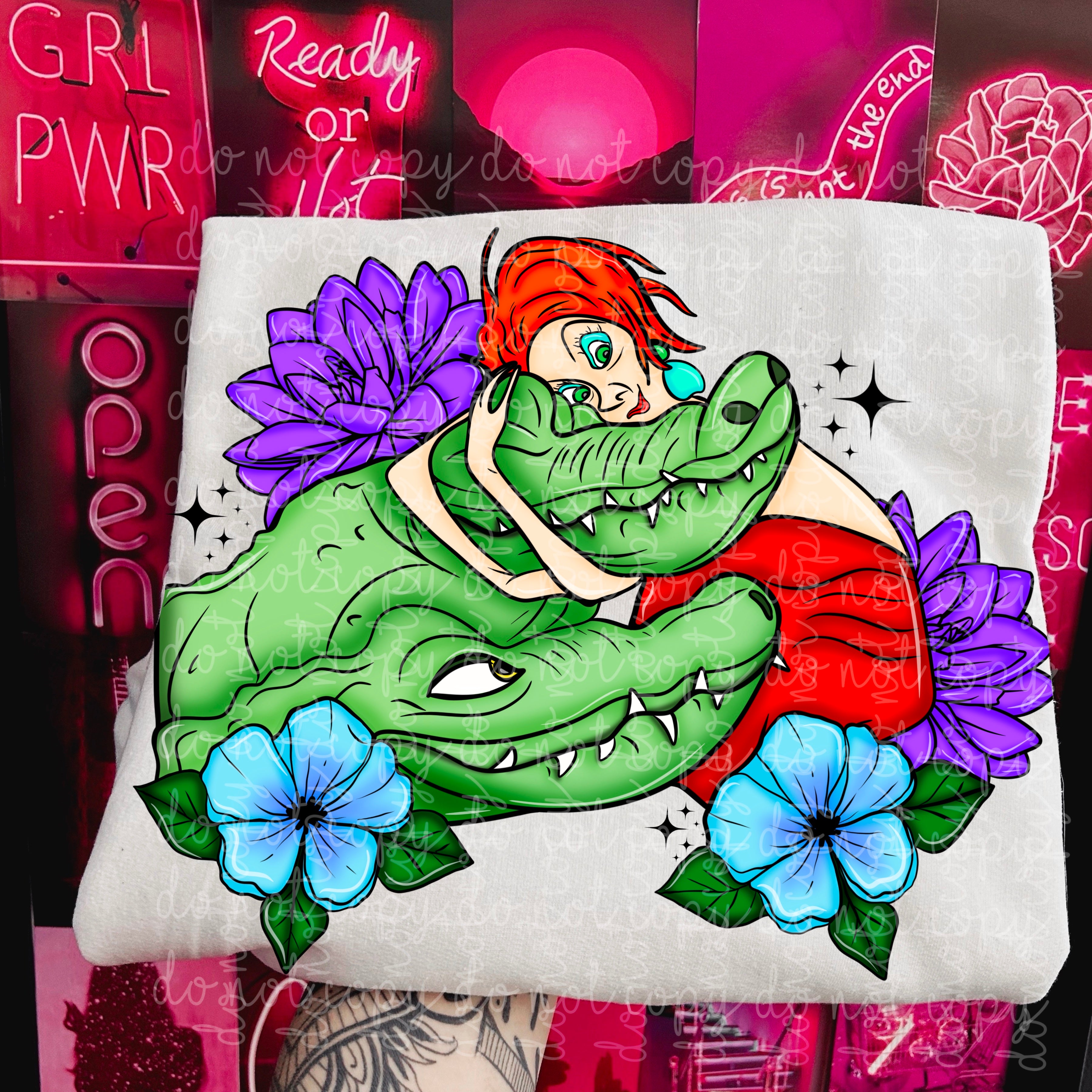 Crow and Dusa – Plaid Panther DTF Transfers