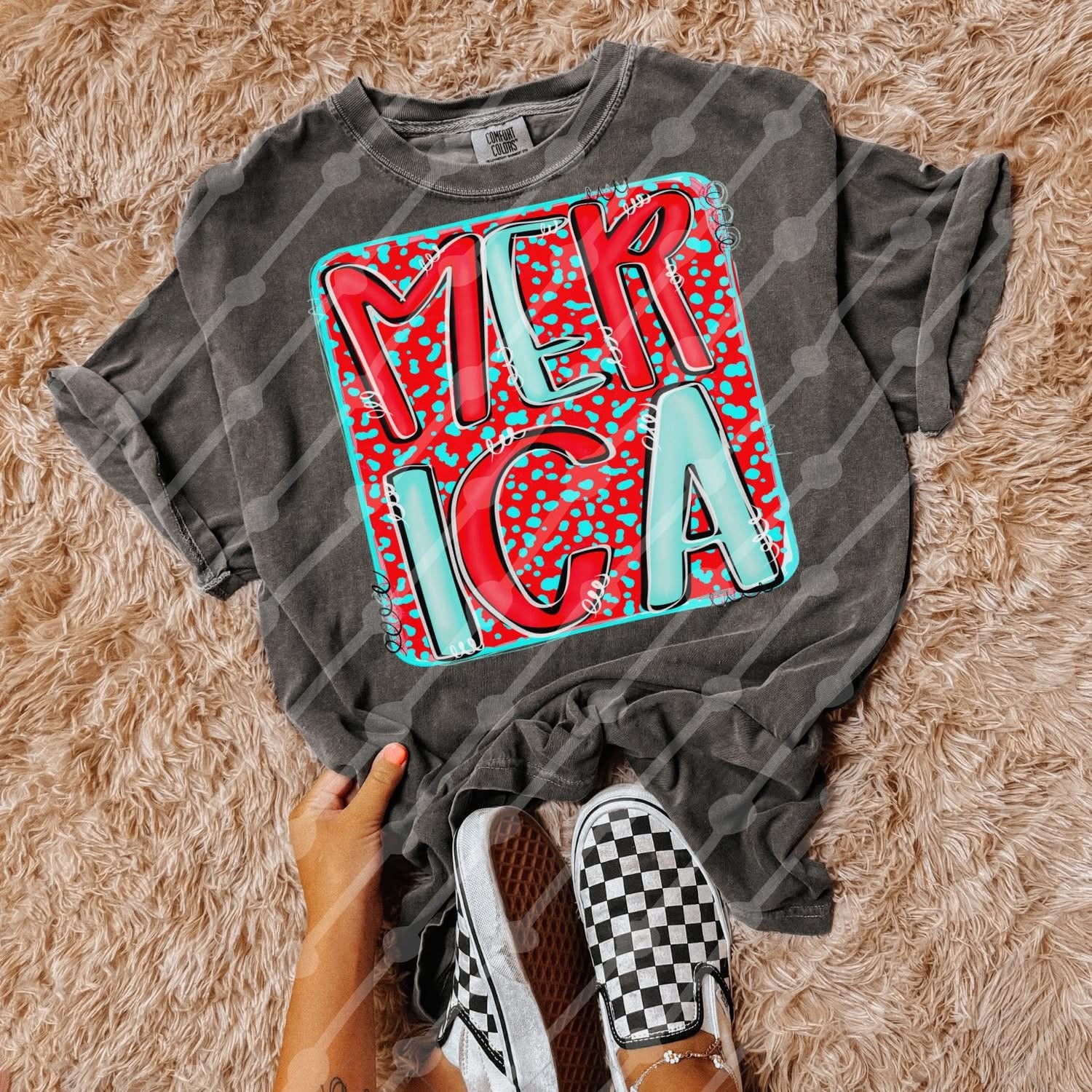 Merica – Plaid Panther DTF Transfers