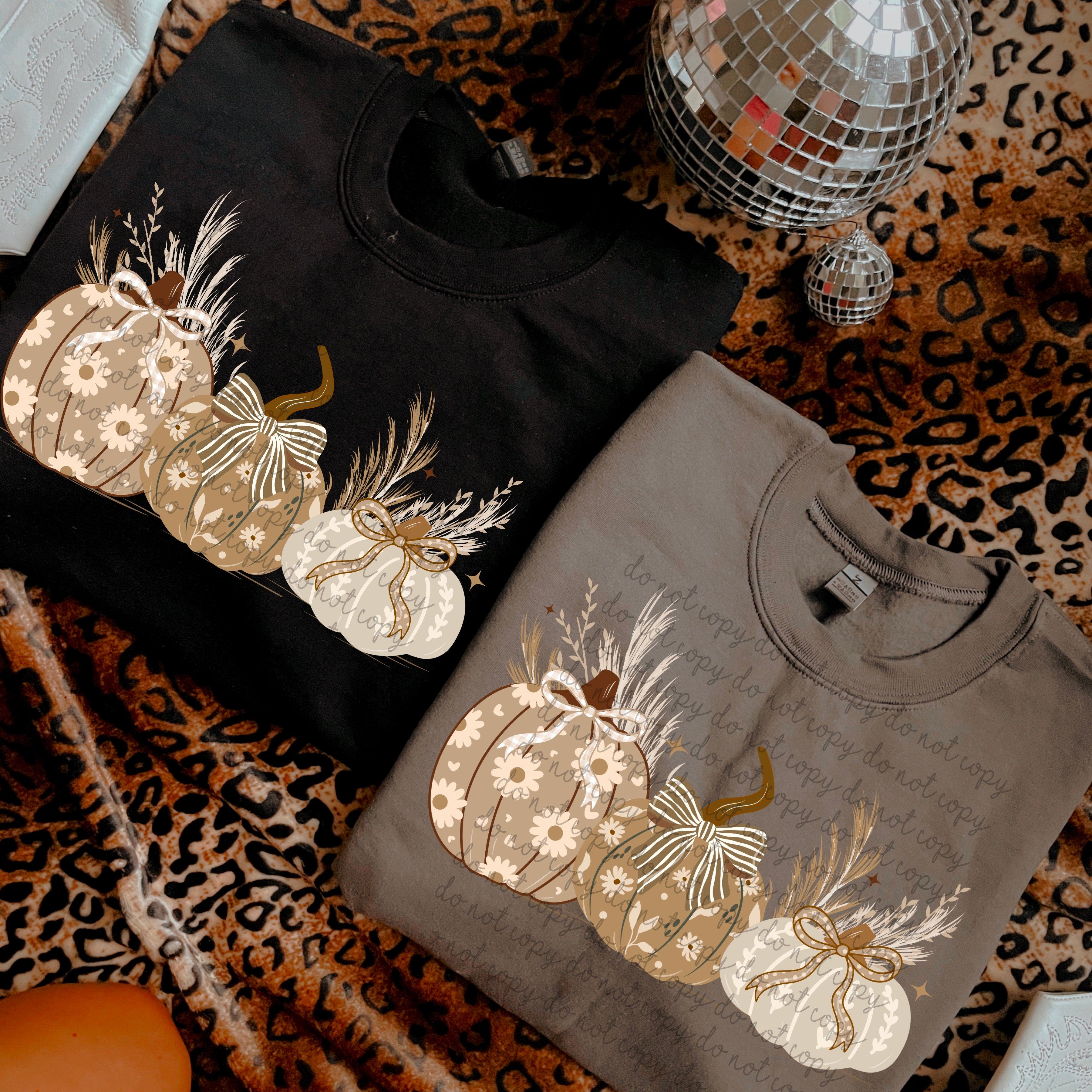 Fall Pumpkins Trio – Plaid Panther DTF Transfers