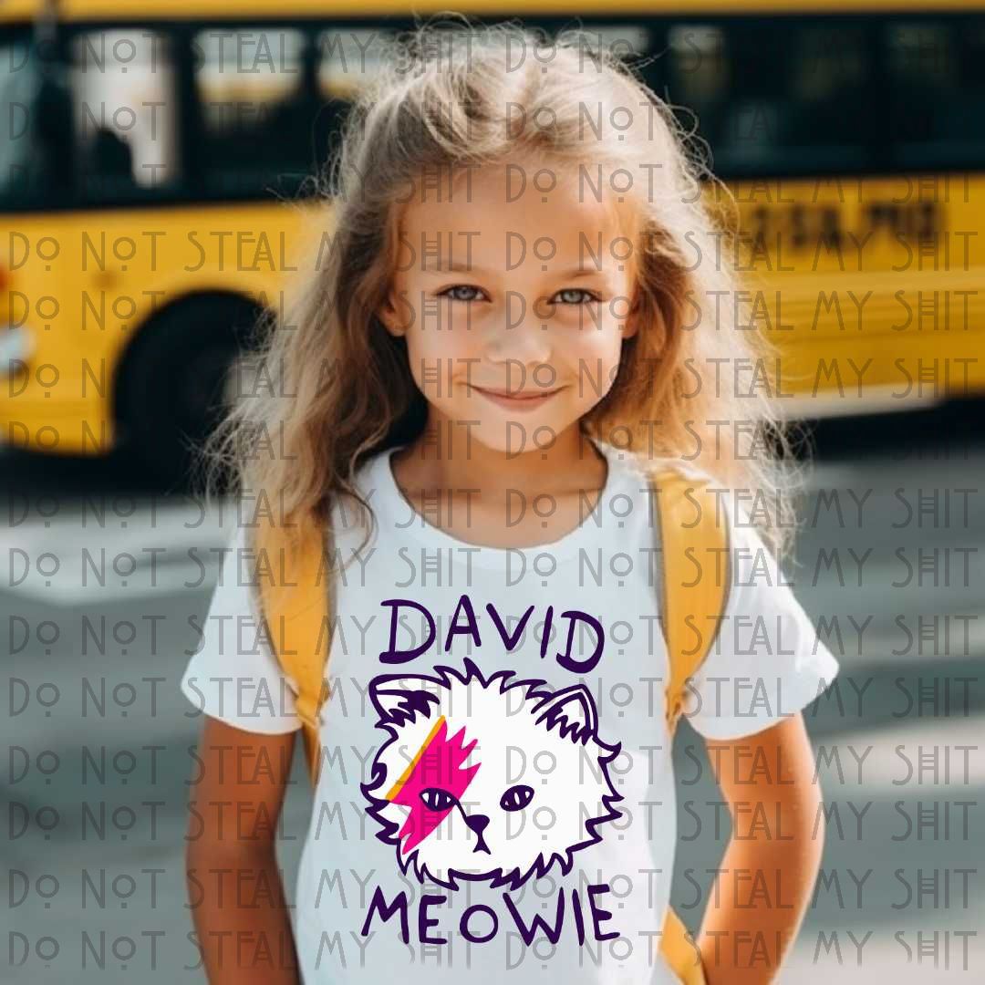 David Meowie – Plaid Panther DTF Transfers