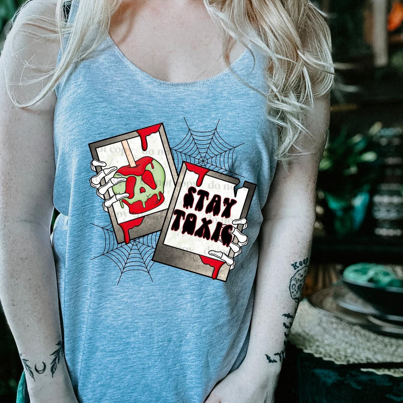 Stay Toxic Polaroid – Plaid Panther DTF Transfers
