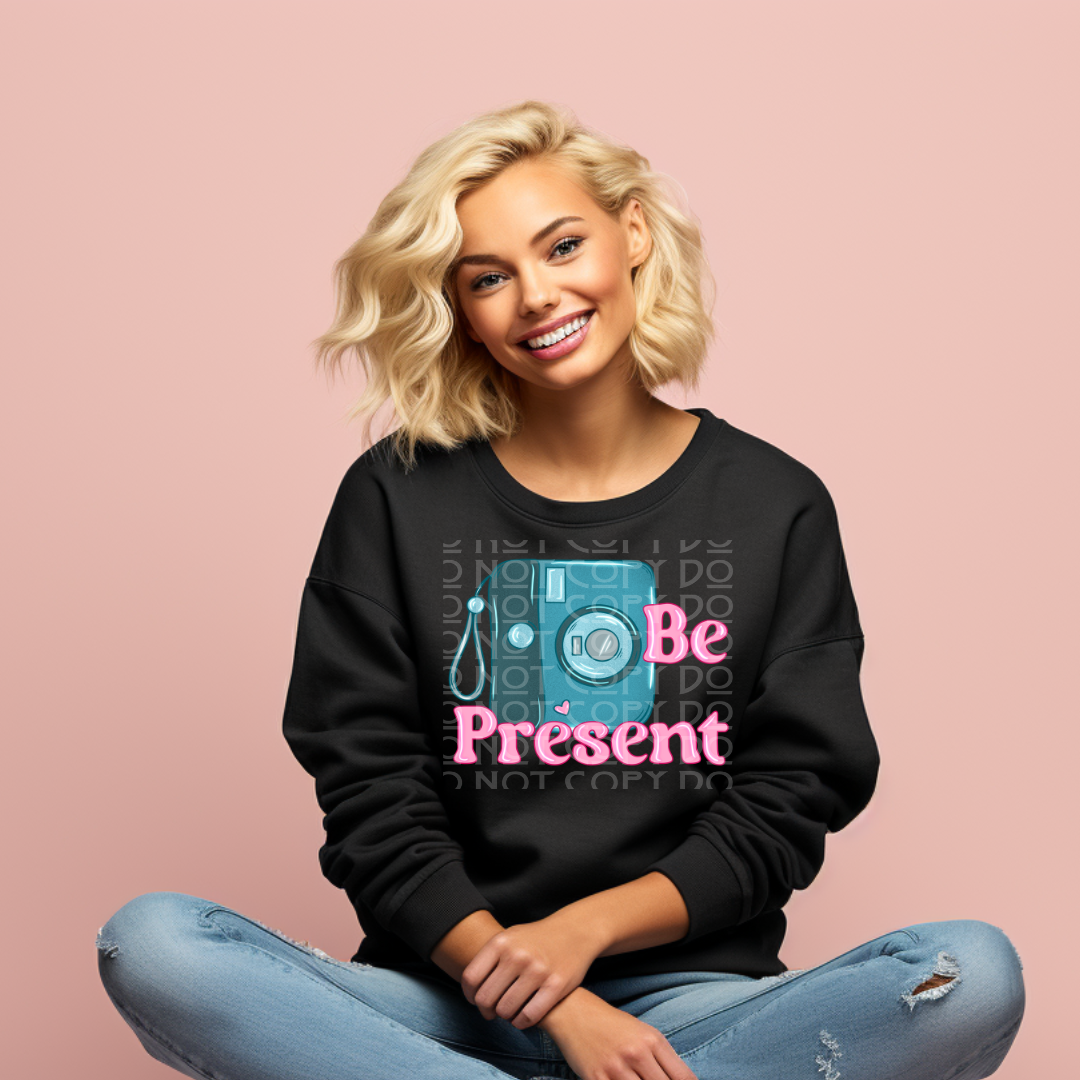 Be Present – Plaid Panther DTF Transfers