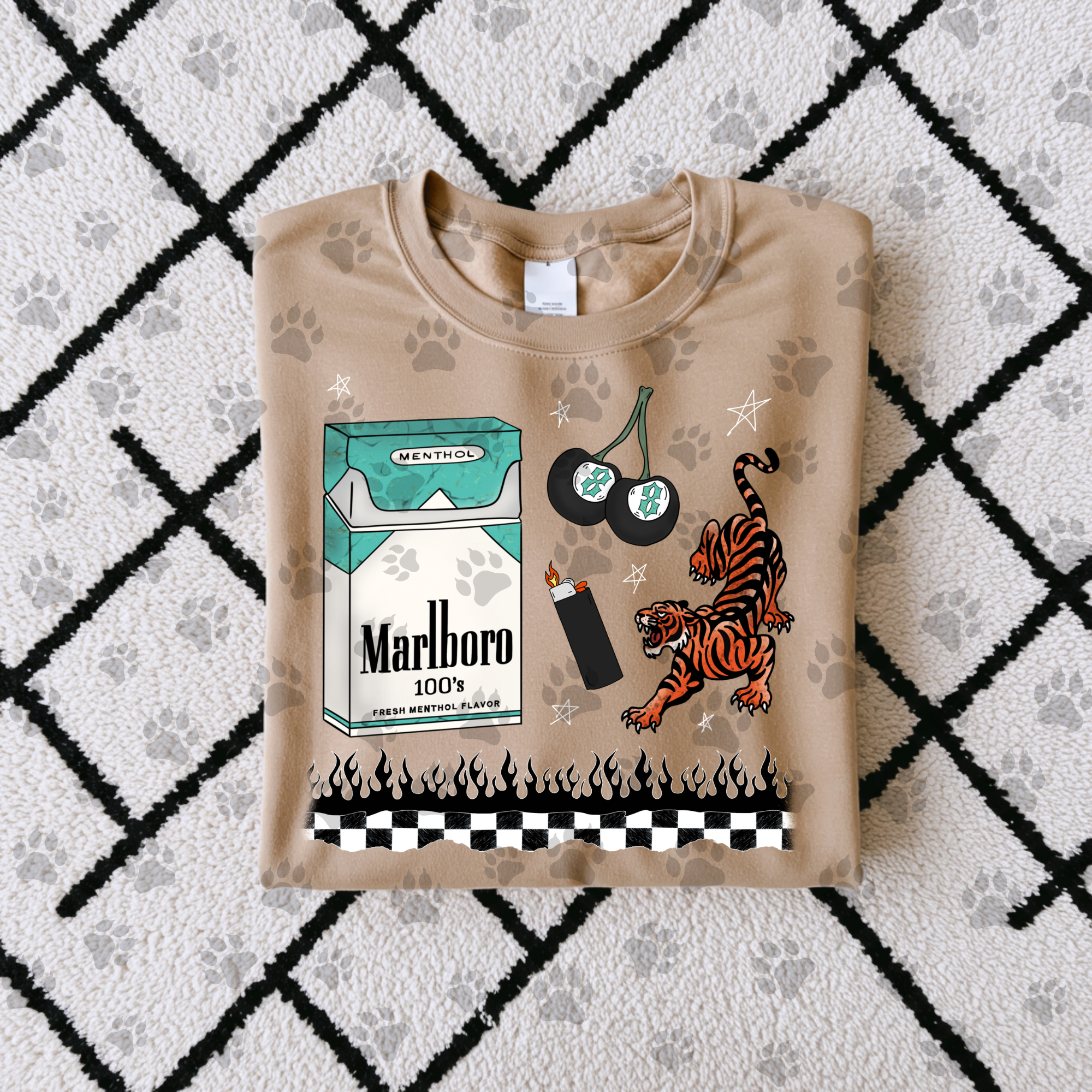 Marlboro Menthol Collage – Plaid Panther DTF Transfers