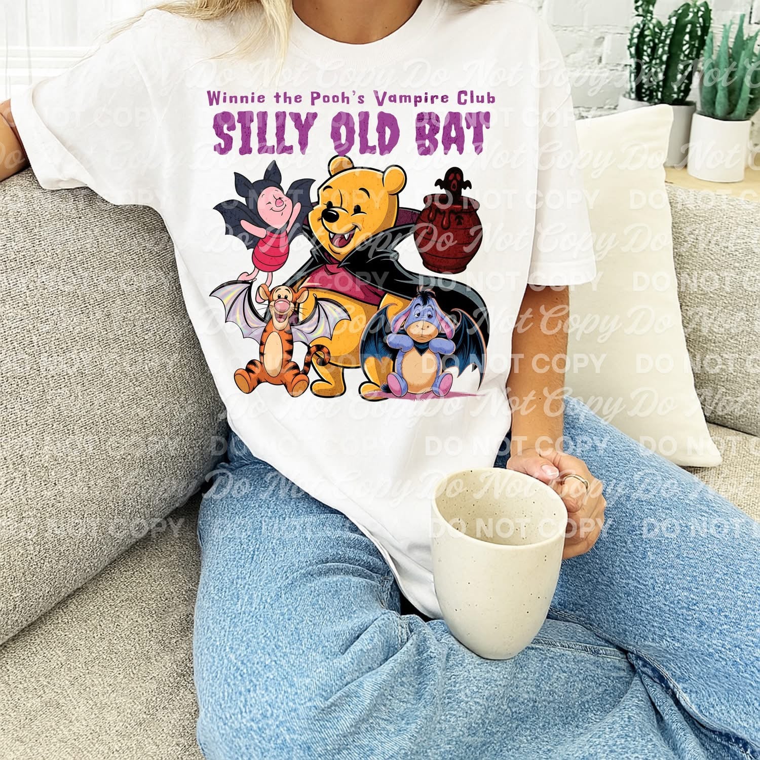 Winnie The Pooh Silly Old Bat – Plaid Panther DTF Transfers