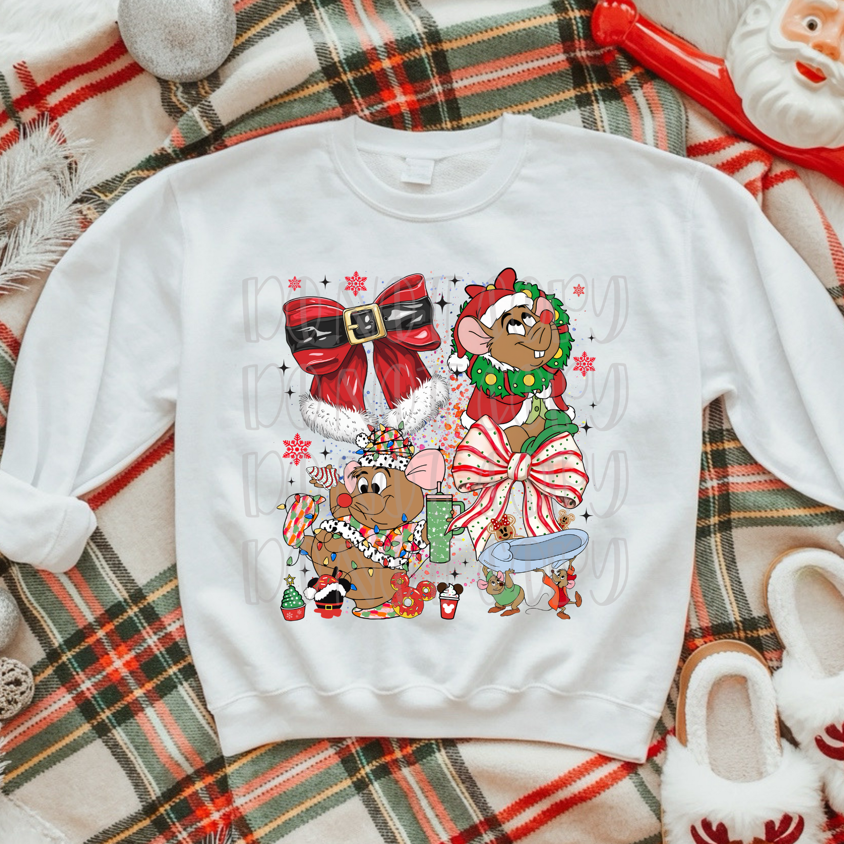 Snack Mouse – Plaid Panther DTF Transfers