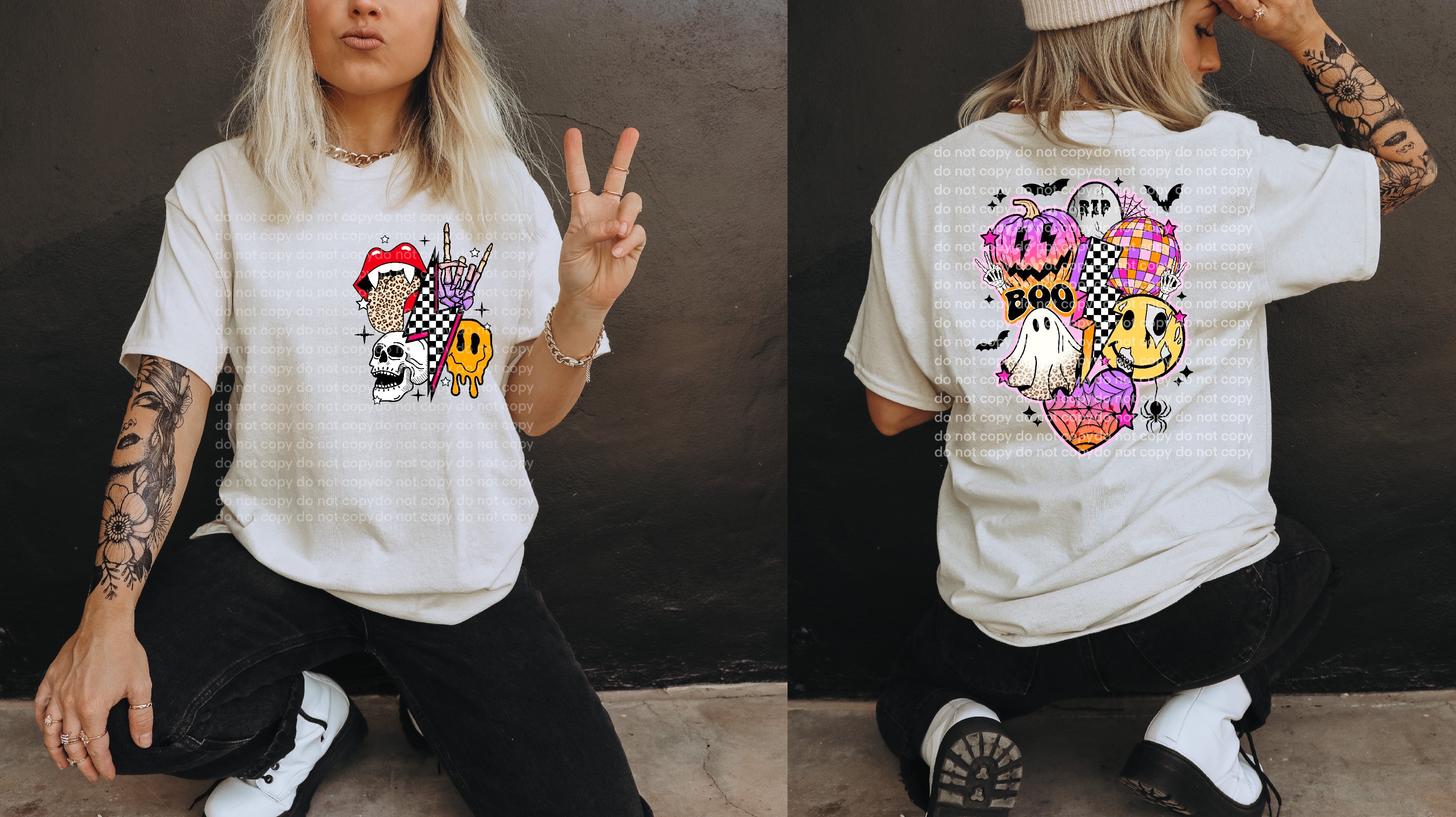 Boo collage – Plaid Panther DTF Transfers